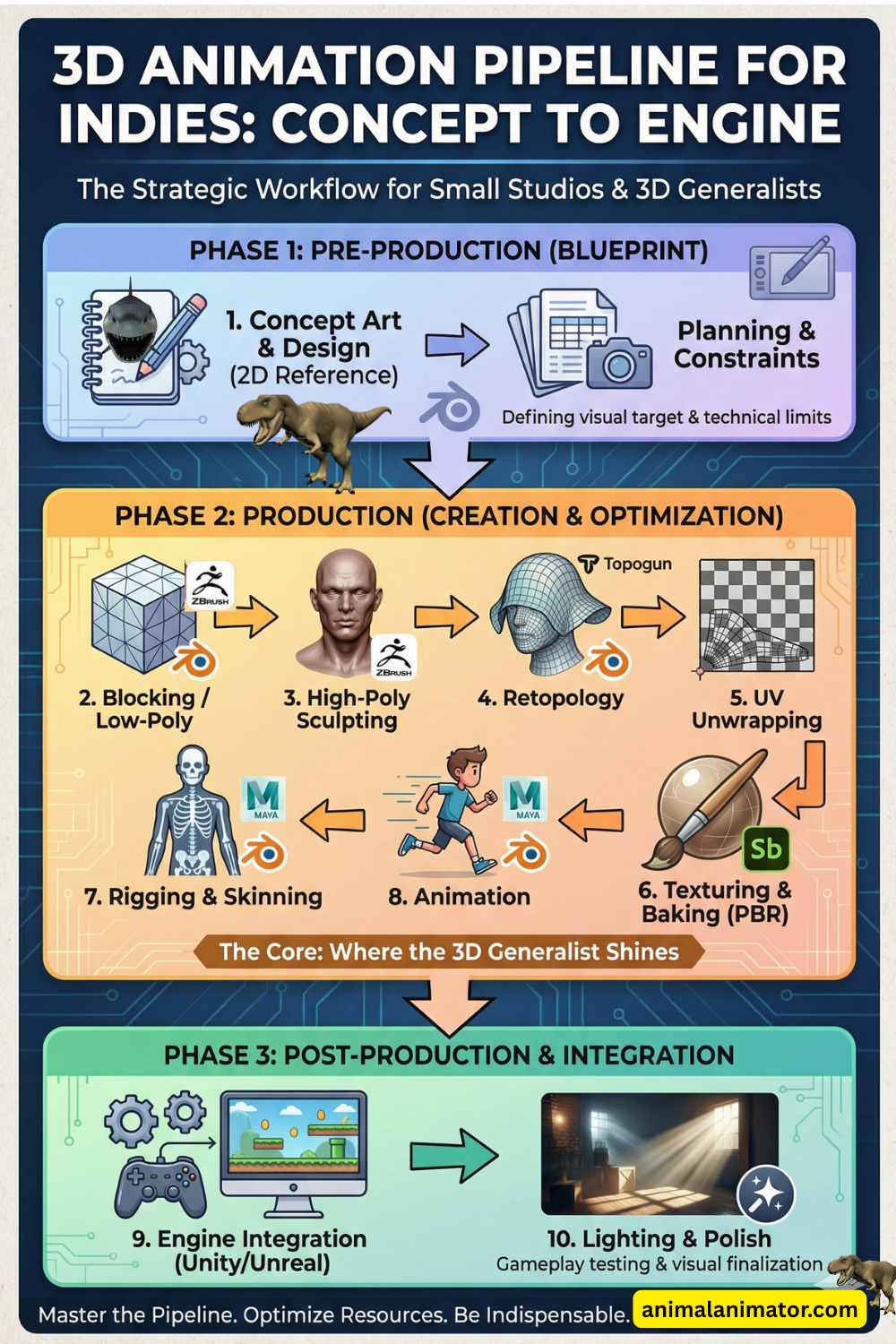 Mastering the 3D Animation Production Pipeline for Indie Devs and Small ...