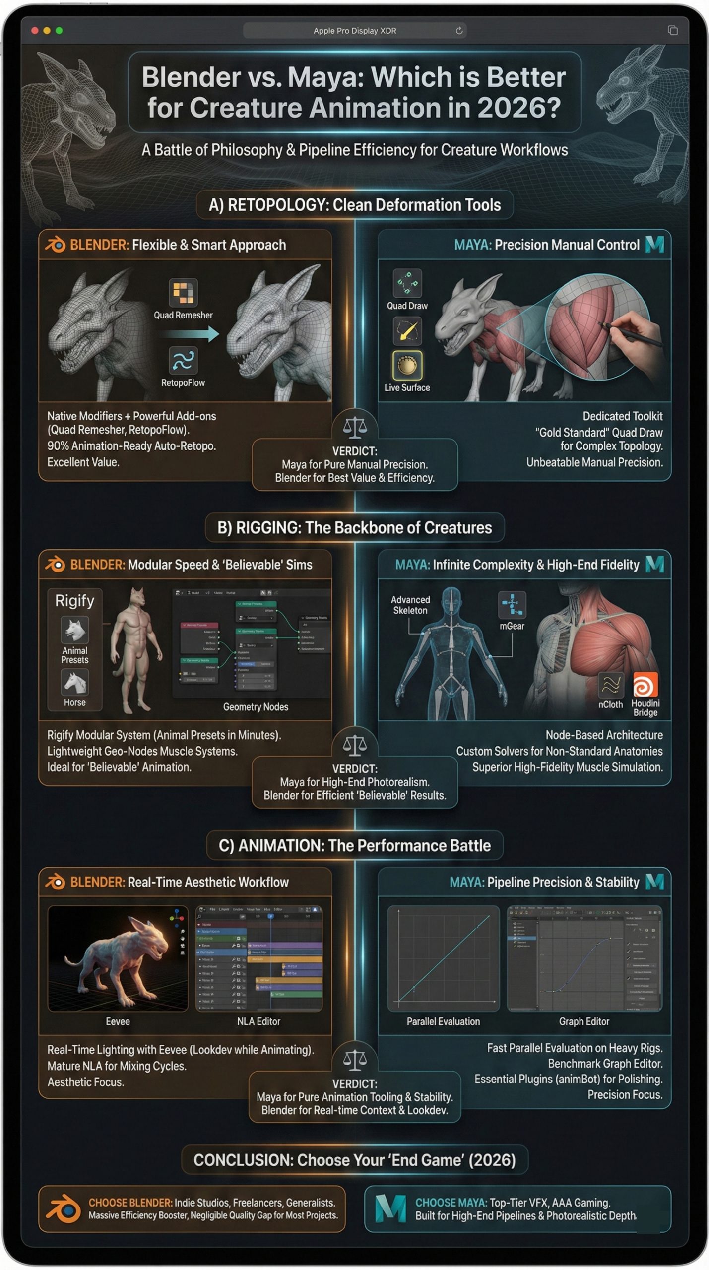 Blender vs. Maya: Which is Better for Creature Animation in 2026 ...